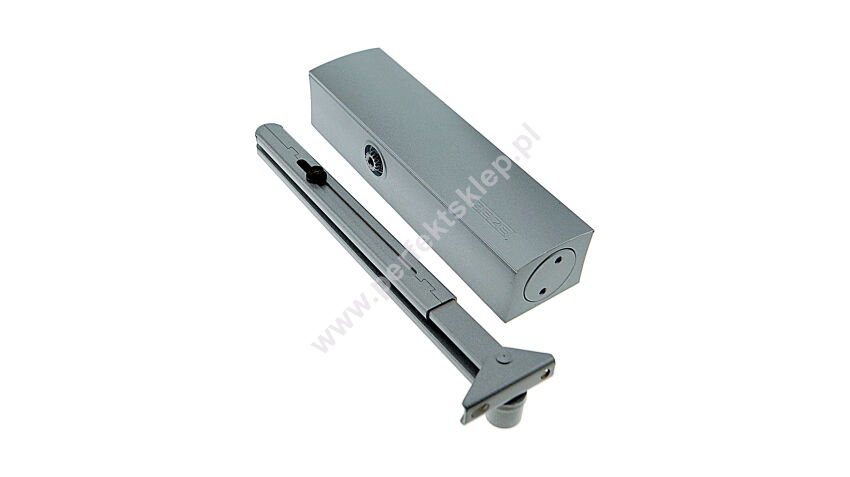 Samozamykacz GEZE TS2000V BC z ramieniem standardowym, kolor srebrny